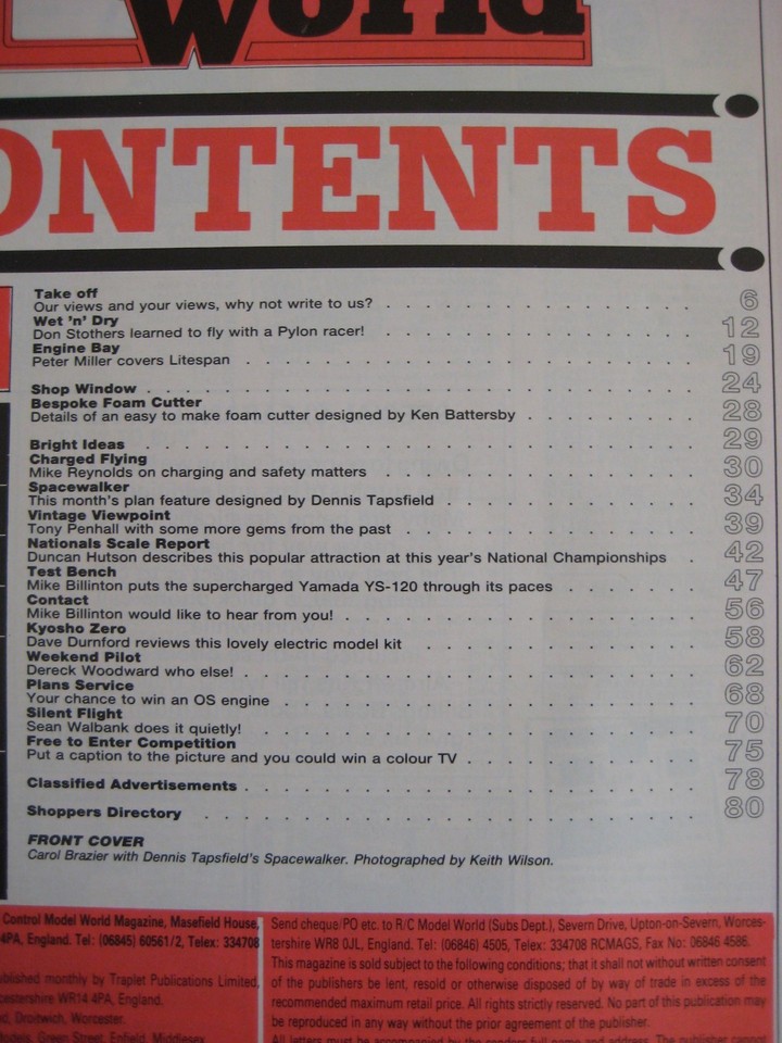 Radio Control Model World Magazine Bundle 1985 1988 Vintage Lot RC ...