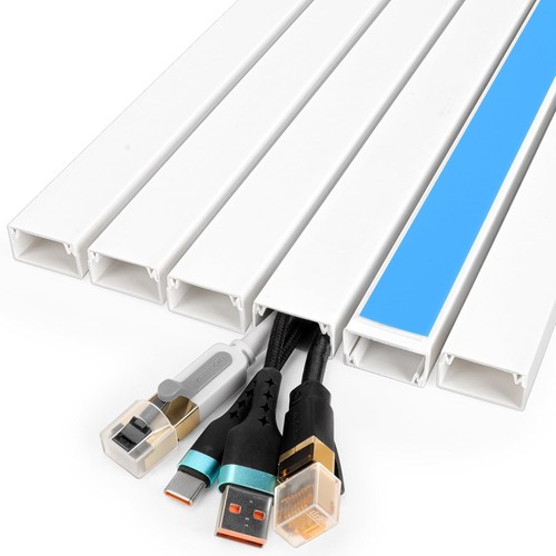 87in Cord Hider Kit Paintable Cable Raceway for Wall Mount TV Wire ...
