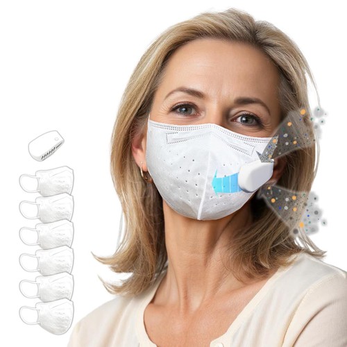 PuriCurrent-4 speed electric mask, 6 dust masks with purifier. Easy ...