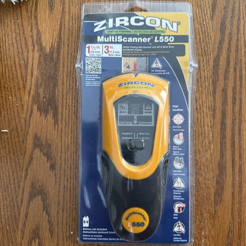 ZIRCON MultiScanner L550 Center Finding Wall Scanner w/ AC & Metal Scan ...