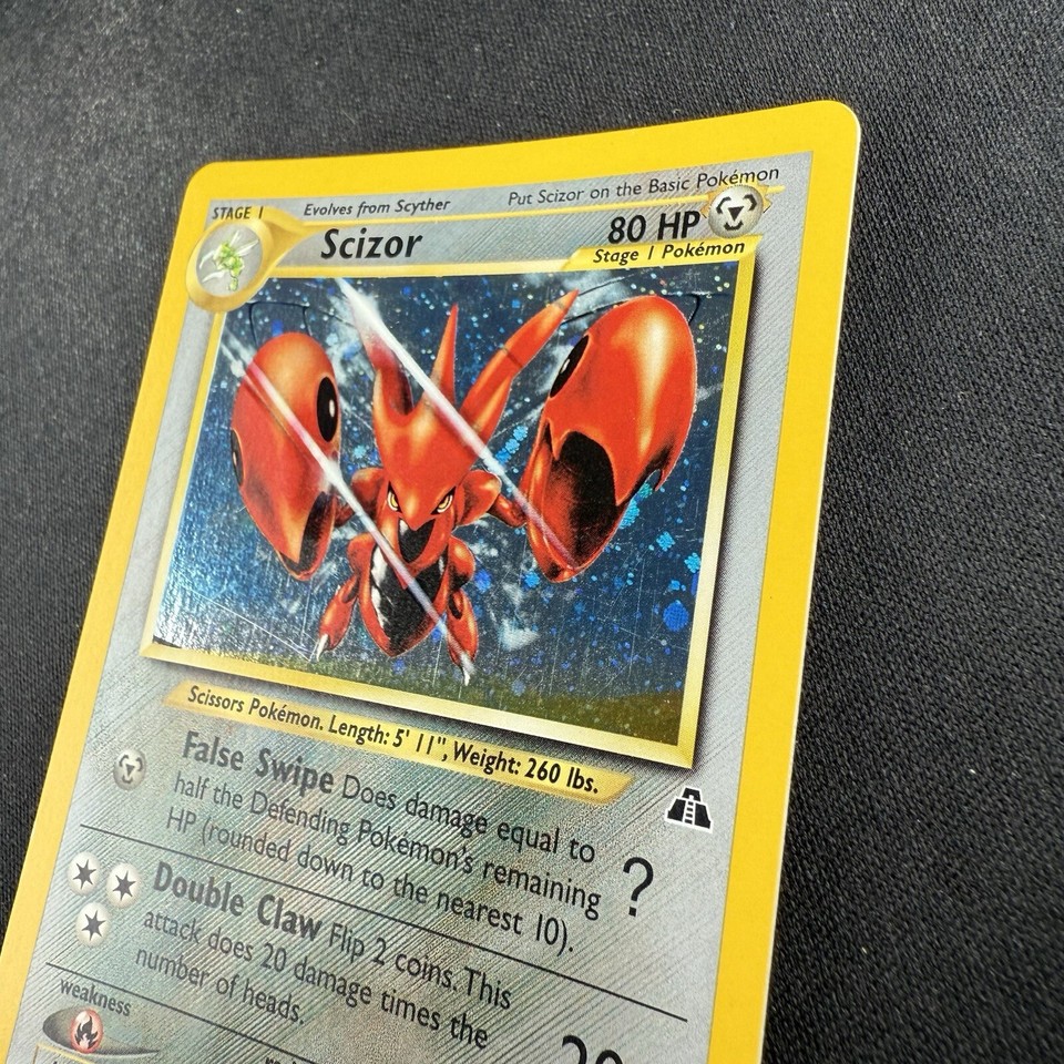 Pokemon TCG Scizor Neo Discovery 10/75 Unlimited Cosmos Holo Rare WOTC ...