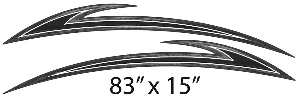 RV, Trailer Hauler, Camper, Motor-home Large Decals/Graphics Kit-K-0007 ...