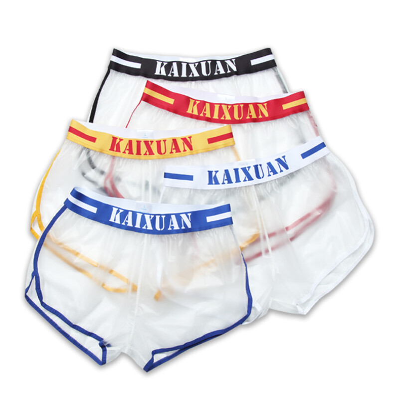 Transparent Underwear for Mens Shorts Party PVC Swim Shorts (Only ...
