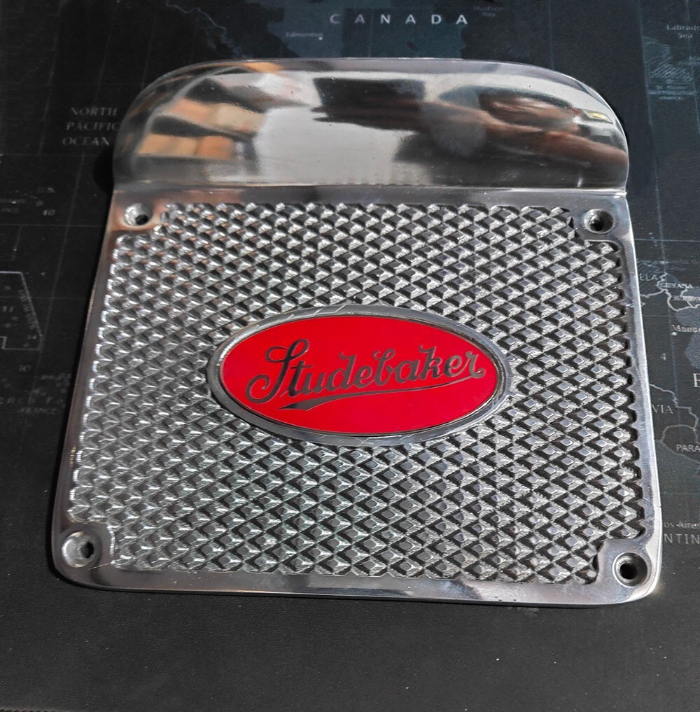 For Vintage Car Studebaker Running Foot Board Mat Plate Alloy Plate Set ...