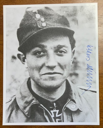 WWII German Fighter Pilot Ace Klaus Neumann Knights Cross Signed Photo ...