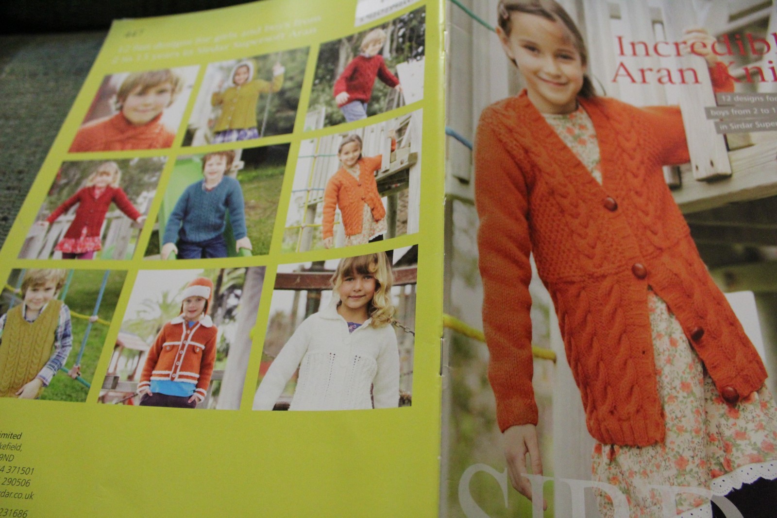 Sirdar Knitting Pattern Book 447 Incredible Aran Knits 2-13 yrs | eBay