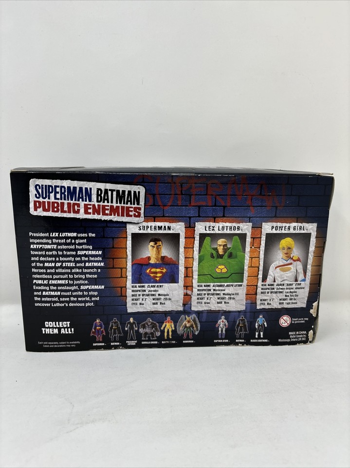 Mattel Superman Batman Public Enemies Action Figures Lex Luthor Power ...