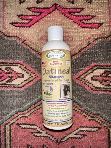 Oatmeal Shampoo For Dogs Cats Pets Mad About Organics Hypoallergenic ...