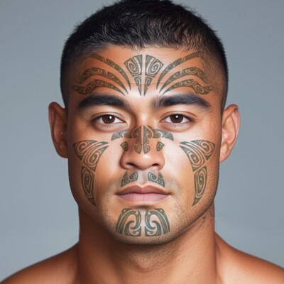 Maori Face Tattoo Set - Halloween Maori Face Tattoos / Moko Kanohi ...