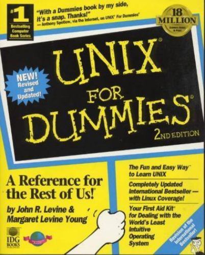 Unix for Dummies John R. Levine & Margaret Levine Young Good Book 0 ...