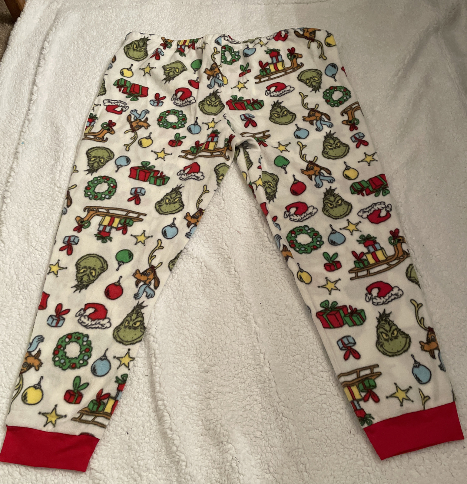 Dr. Seuss The Grinch Fleece Sleep- Lounge Pajama Pant… - Gem