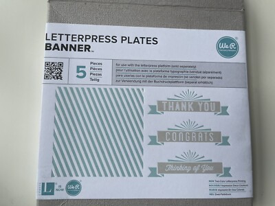 Letterpress plates- Banner- We R Memory Keepers, Lifestyle, Quick Kutz ...