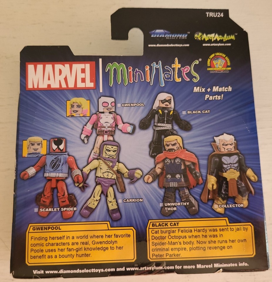 Marvel Minimates Deadpool Gwenpool & Black Cat Figure Set Toys R Us ...