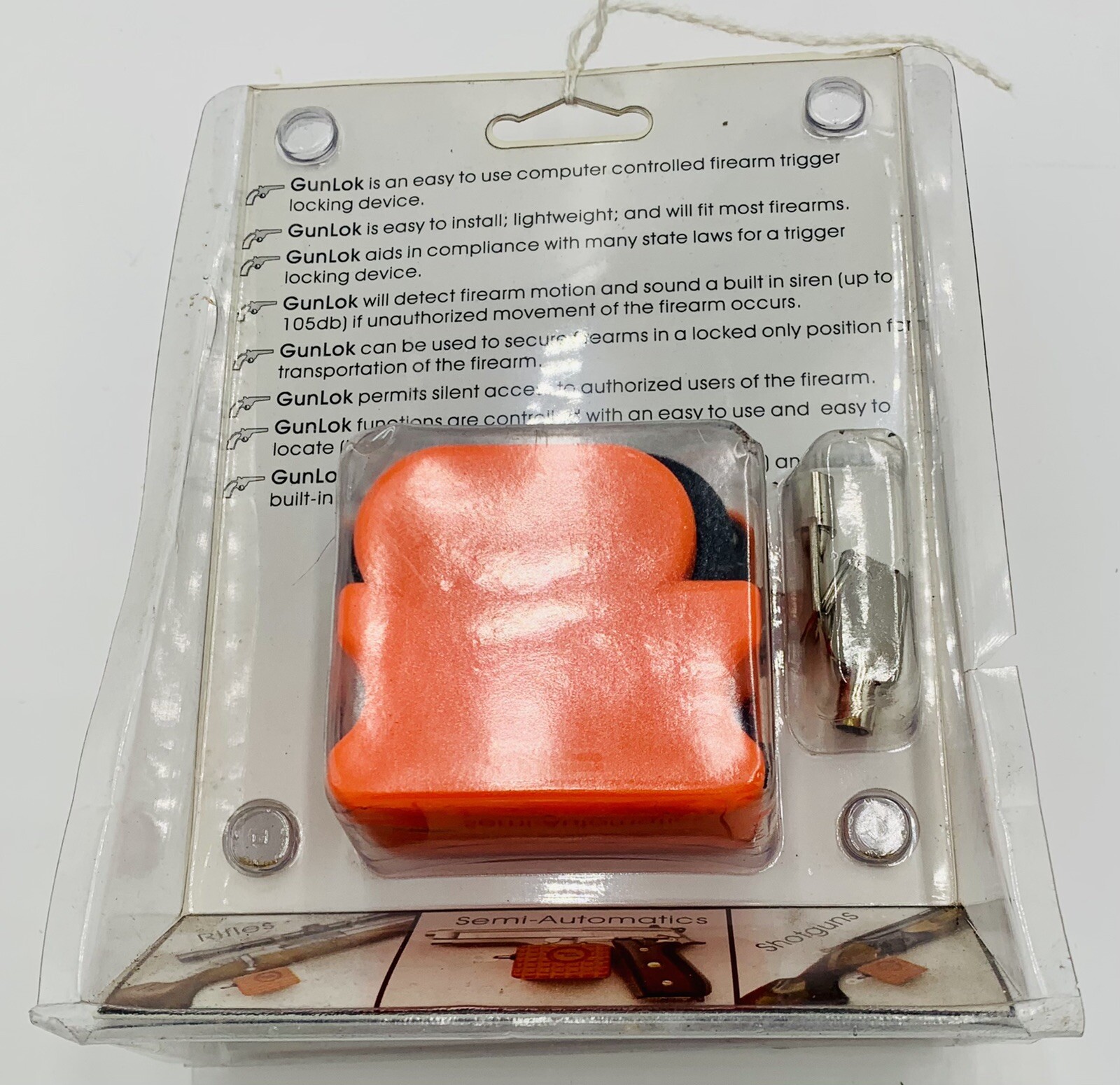 Vintage Gunlok Trigger Lock Motion Sensor Gun Lock Kid Gun Safety | eBay