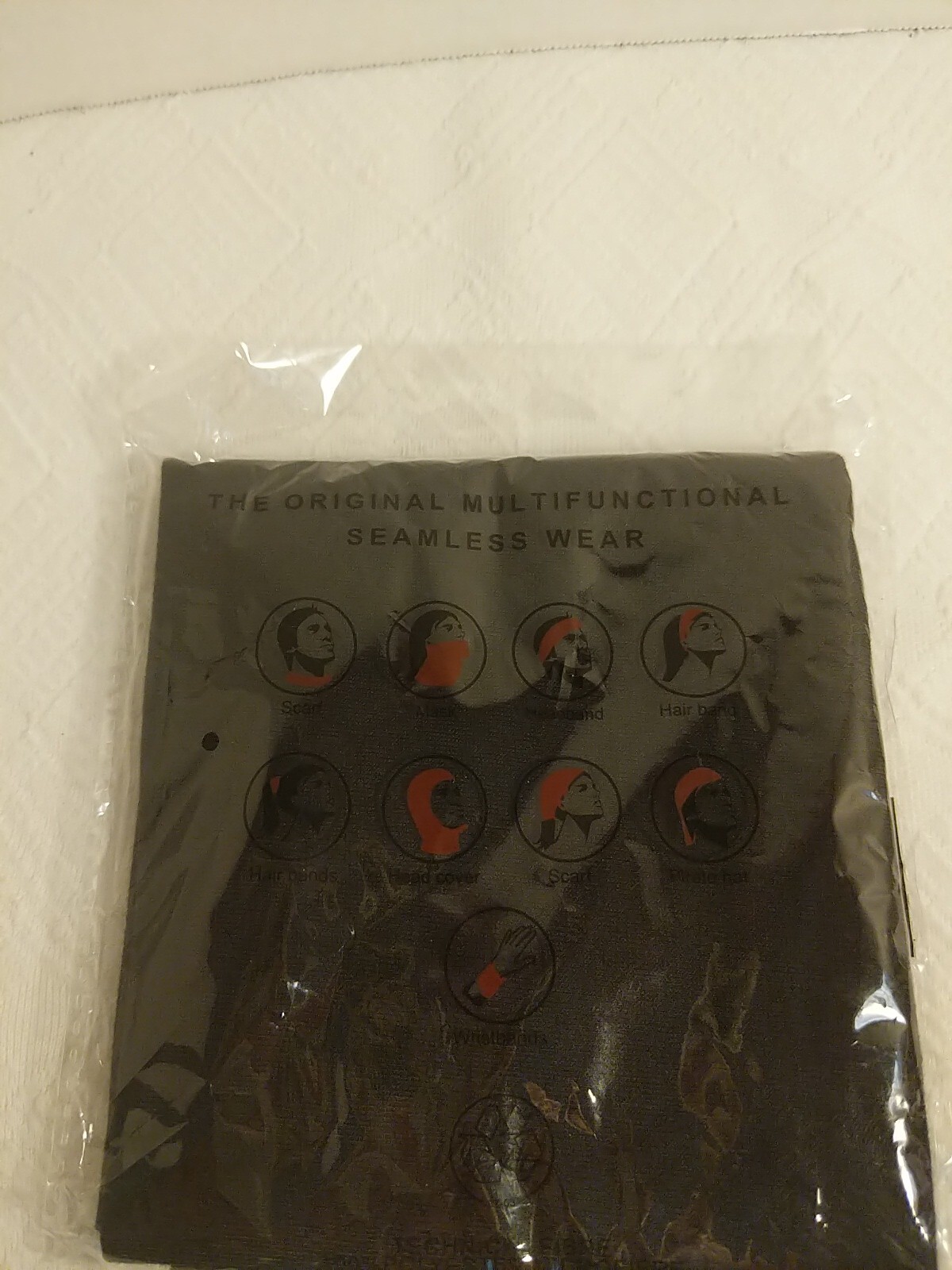 The Original Multifunctional Seamless Wear Black Facemask Headband | eBay