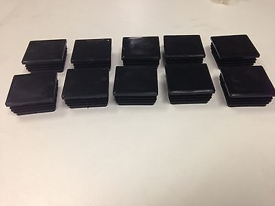 10 x Plastic Caps 50x50mm Trailer End Cap Tubing Insert Square Tube ...