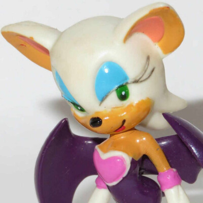 2006 ROUGE THE BAT 4cm SONIC THE HEDGEHOG PROJECT FIGURE TOY SEGA X ...