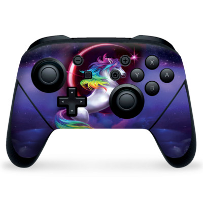 Nintendo Switch Pro Controller Skin Decal Vinyl Wrap - Unicorn Rainbows ...