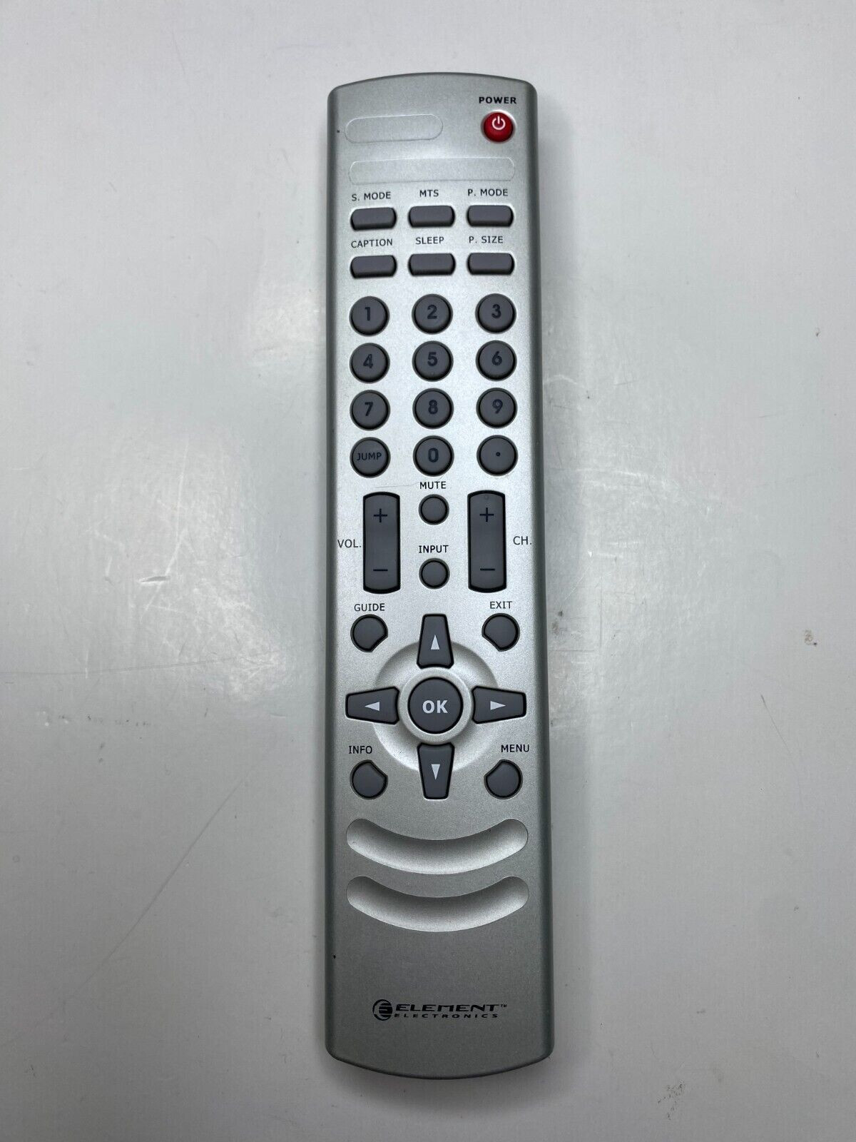 Element Electron TV Remote Control, Silver - OEM P4084-1 P4084-2 P4084 ...
