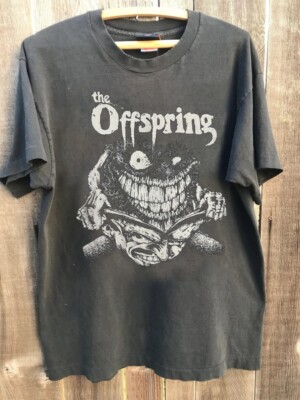 The Offspring band 90s Graphic Charcoal T shirt basic style Men Women ...