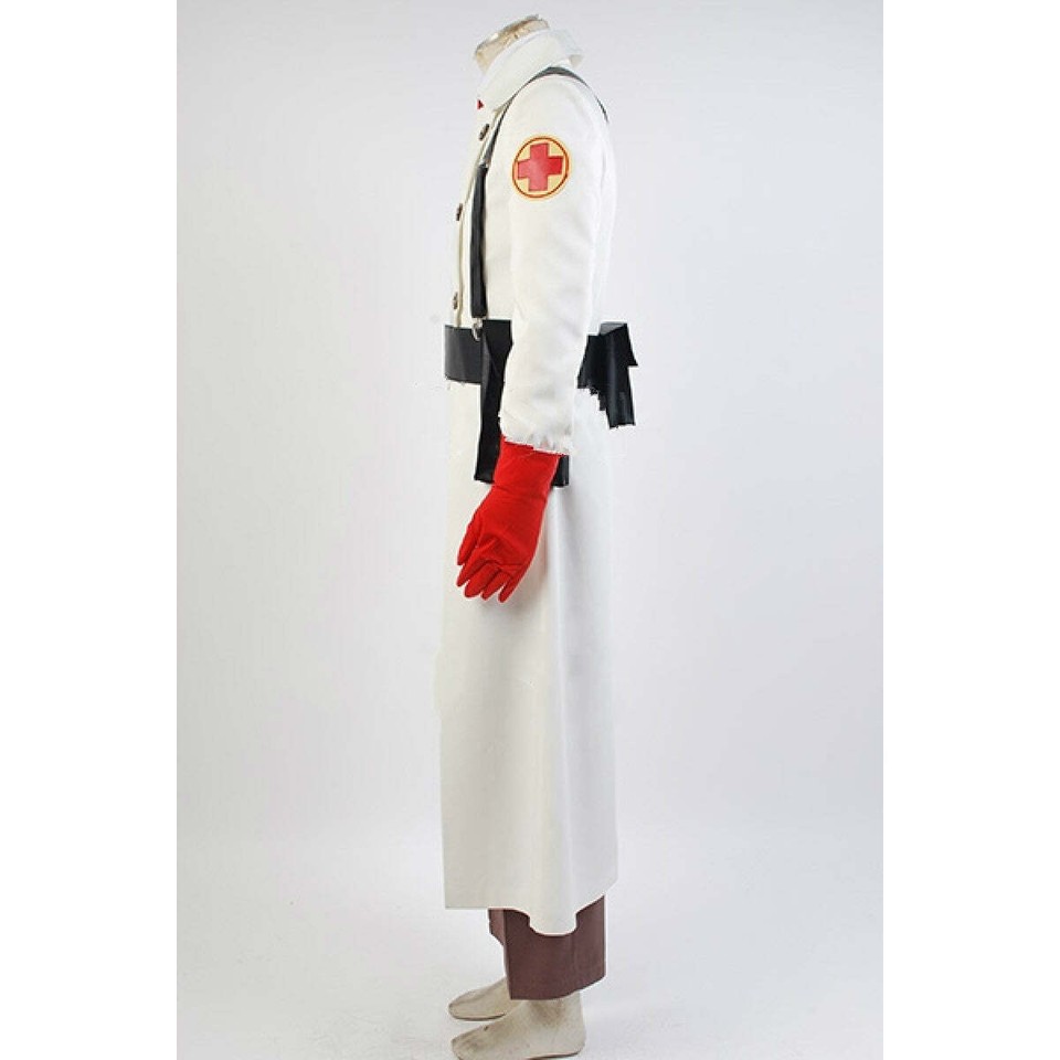 Team Fortress 2 The Medic Dr. Ludwig Uniform Outfit Cosplay Costume ...