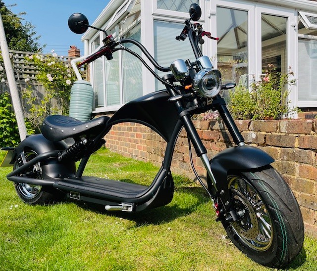 Electric Chopper Motorbike 2000w 30mph, ride with CBT, 30 miles distance, 2024 | eBay UK