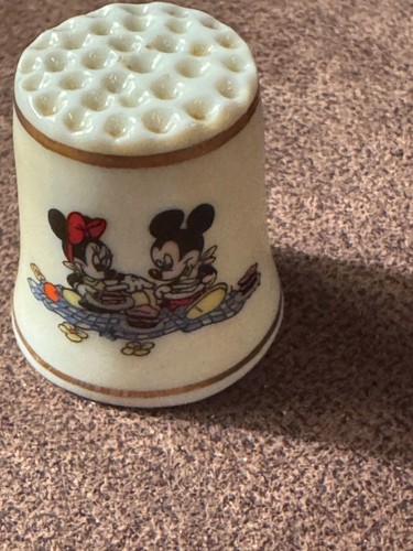 VTG The First Disney Character Thimble Collection by NE-Mickey & Minnie ...