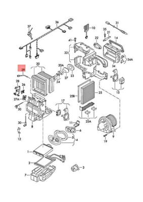 Temperature Sensor 6Q0907543F Audi Genuine OEM