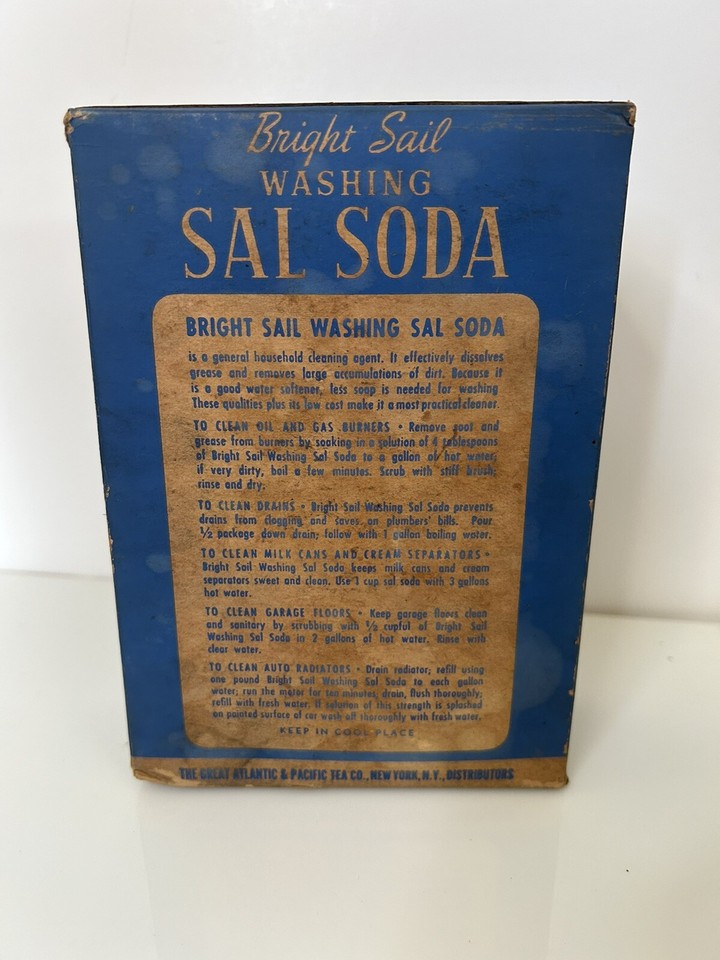 Vintage Bright Sail Washing Sal Soda Sailboat Advertising | eBay