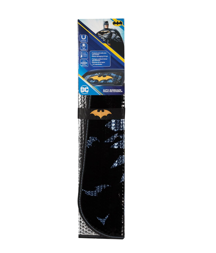 Batman Classic Logo 4pc Carpet Floor Mats & Auto Folding Sun Shade for ...