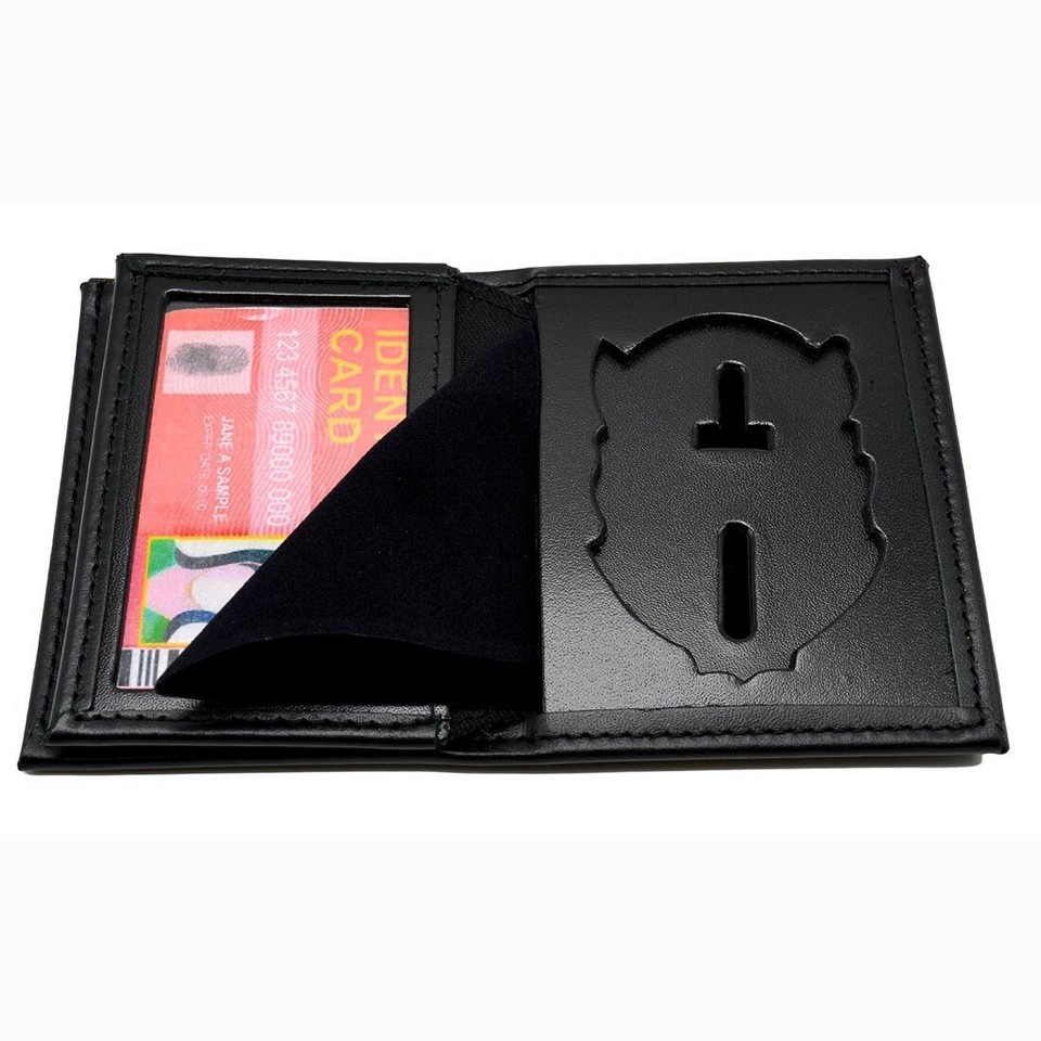 Perfect Fit Custom Badge Wallet Police Corrections Bifold Leather Many ...