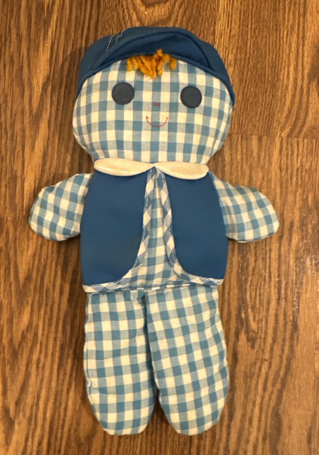 Fisher Price 1977 Vintage Cholly Dolly Blue White Gingham Plaid Boy ...
