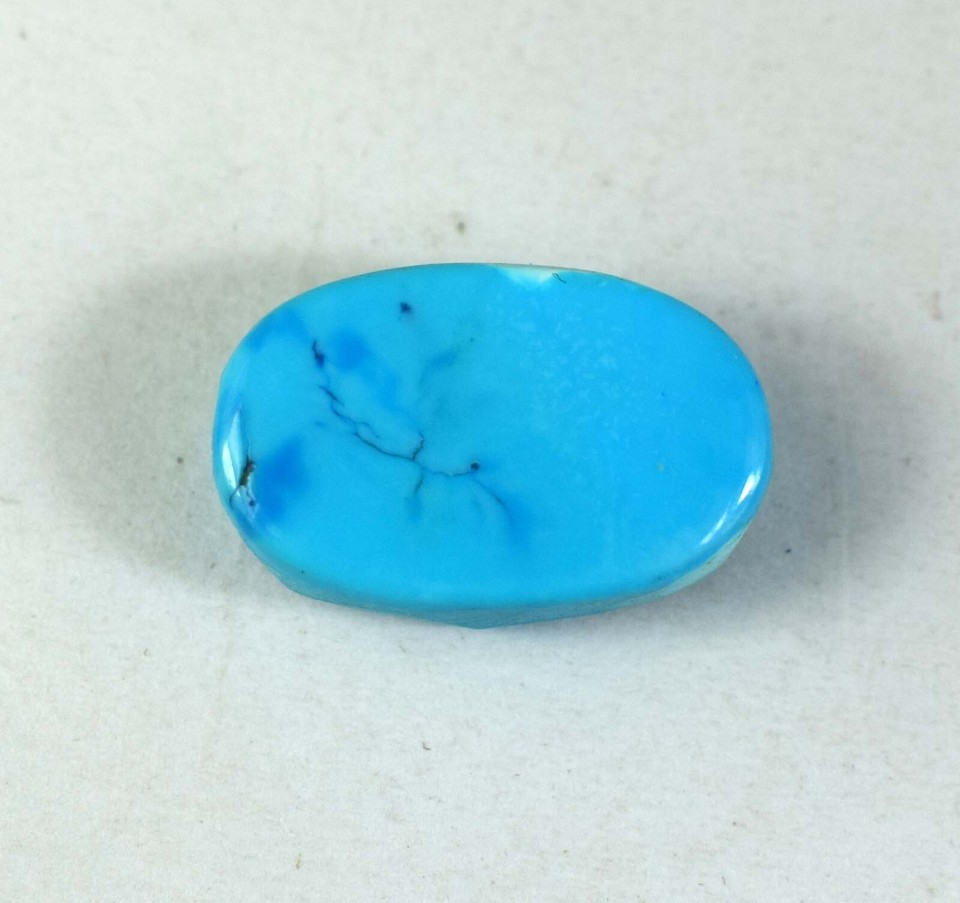 Arizona Blue Turquoise 12.20 Ct Natural Oval Gemstone Certified E5069 ...