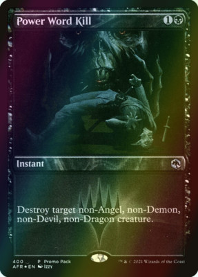 MTG Power Word Kill Promopack Foil ** Forgotten Realms ** English (NM ...
