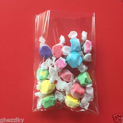 100 - Clear Cellophane Cello Small Treat Candy bags Wedding Candy ...