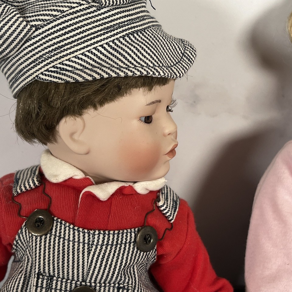 Hamilton Collection Porcelain Dolls First Kiss Heritage Doll 15" Boy ...