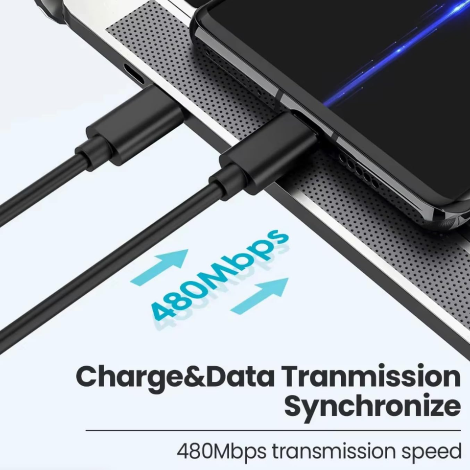 USB Type C to Micro USB Data & Sync OTG charging cable - Black | eBay UK