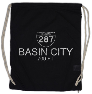 Basin City Drawstring Bag Road Sign Symbol Logo Interstate Ortsschild ...