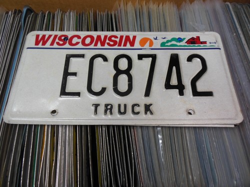 EC 8742 = 2000`s Base Wisconsin Truck License Plate Try my $4.00 US ...