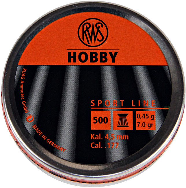 RWS Hobby Flat Head Pellets .177 Airgun Air Rifle Pistol 177 Pellets ...