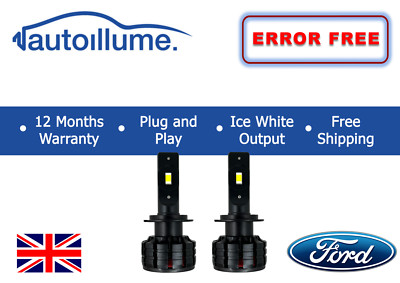 For Ford Fiesta Mk7.5 ZS ST ZETEC LED Dipped Beam Headlights Bulbs ...