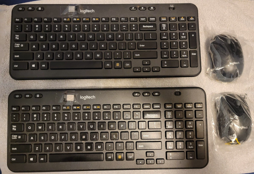 Logitech K360 Wireless Keyboard + M185 Mouse Combo x2 | eBay