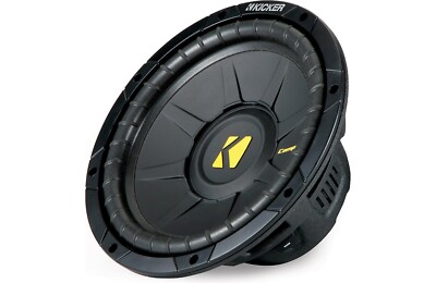 Kicker 40CWS104 CompS Series 10" 4-ohm Subwoofer 600W | Single Voice ...