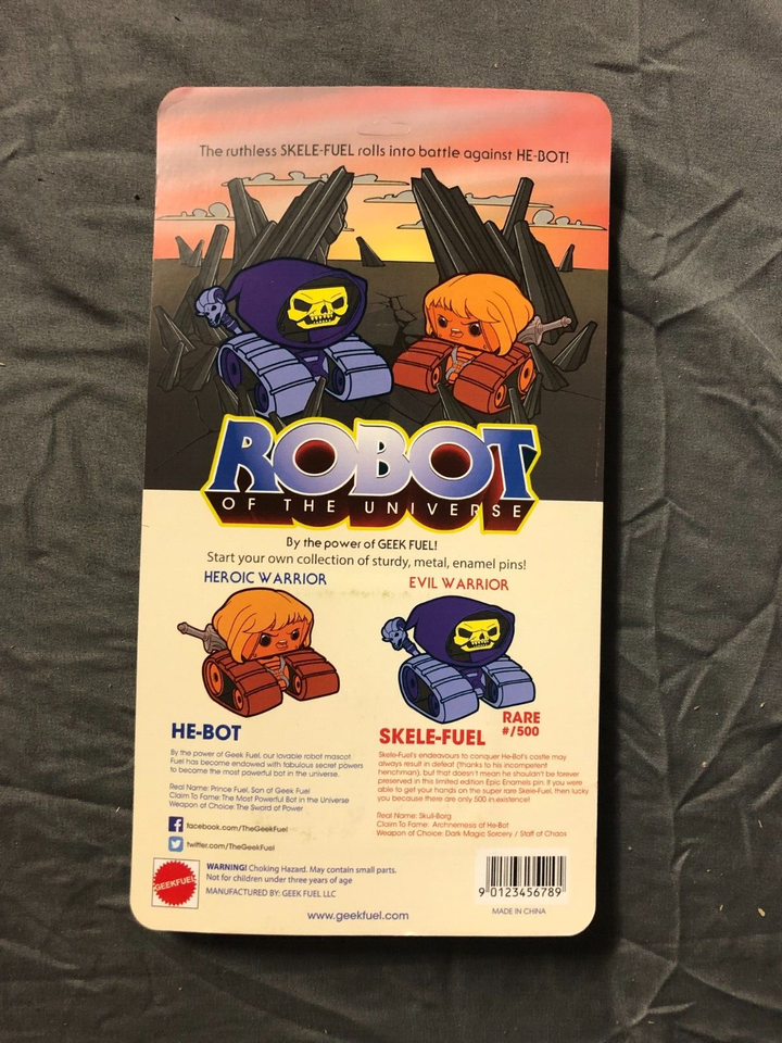 Geek Fuel Epic Enamels Robot of the Universe HE BOT Collectible He-Bot ...