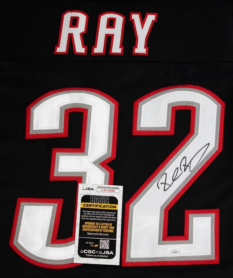 ROB RAY SIGNED BUFFALO SABRES CUSTOM JERSEY GOAT NHL AUTOGRAPHED +JSA ...
