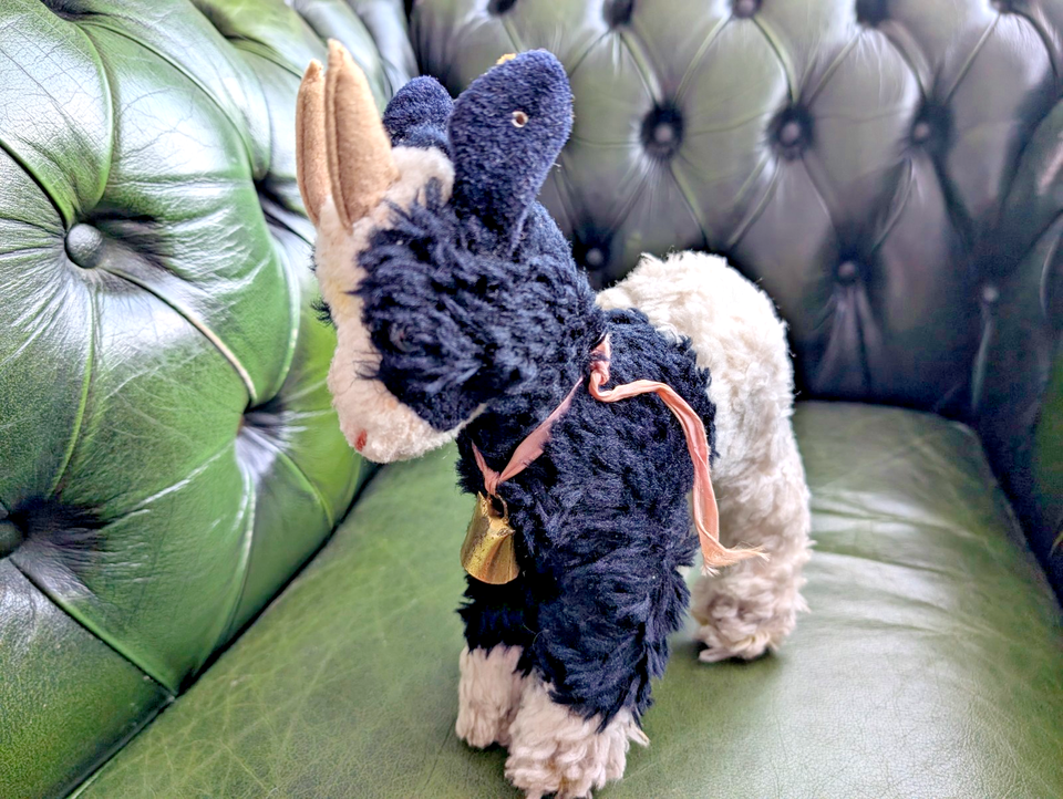 Steiff Goat Zicky Stuffed Animal Retro Plush Toy Billy Goat Mohair 50s ...