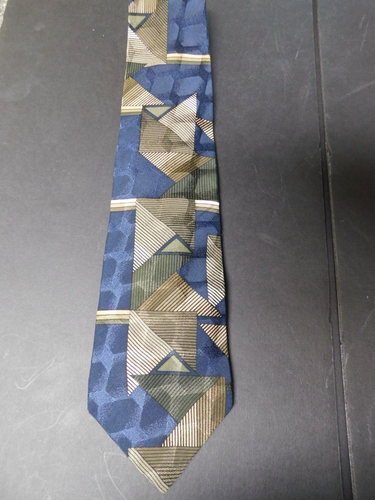 Conte Di Milano Mens Neck Tie Multi Color Abstract Print Imported Silk ...