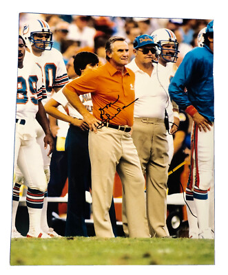 DON SHULA Authentic Signed Autograph 11x14 DOLPHINS NFL Football Coach ...