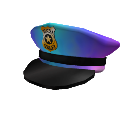 ROBL0X Toy Code Rainbow Dance Police Lieutenant Cop Hat *Sent In ...
