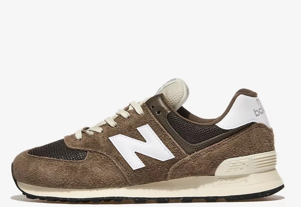 New Balance 574 Dark Mushroom Angora U574RBI Men Size 8-13 New Casual ...
